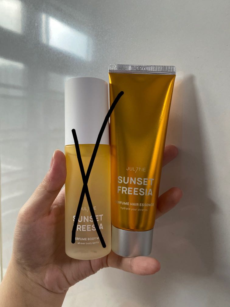 JUL7ME Sunset Freesia Perfume Body Mist and Hair Essence Set, Beauty ...