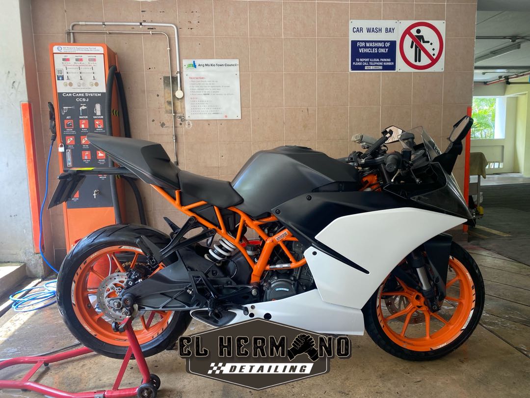 KTM RC 200 Bike Wash / Motorcycle Detailing, Motorcycles, Motorcycle ...