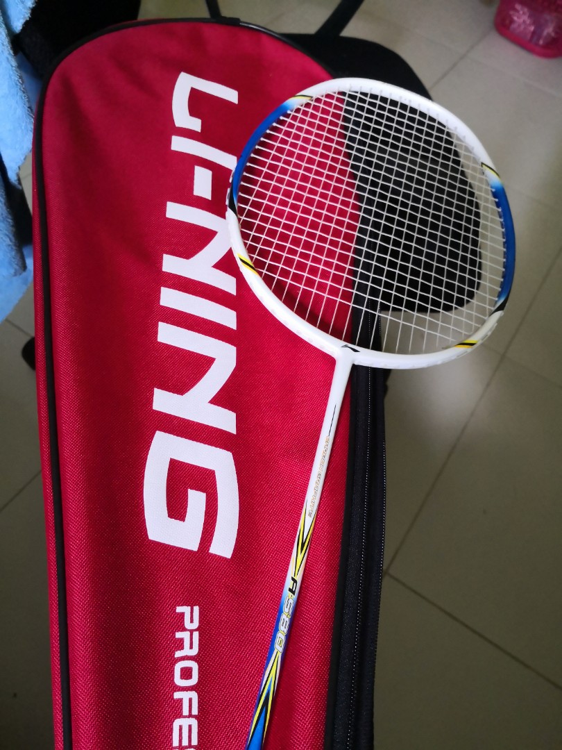 Li Ning badminton racket carbon graphite A580, Sports Equipment, Sports ...