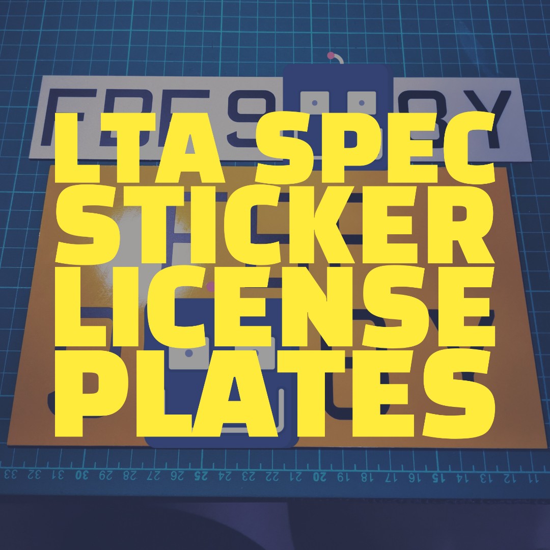 LTA Spec Motorcyle Sticker License Plates, Motorcycles, Motorcycle ...