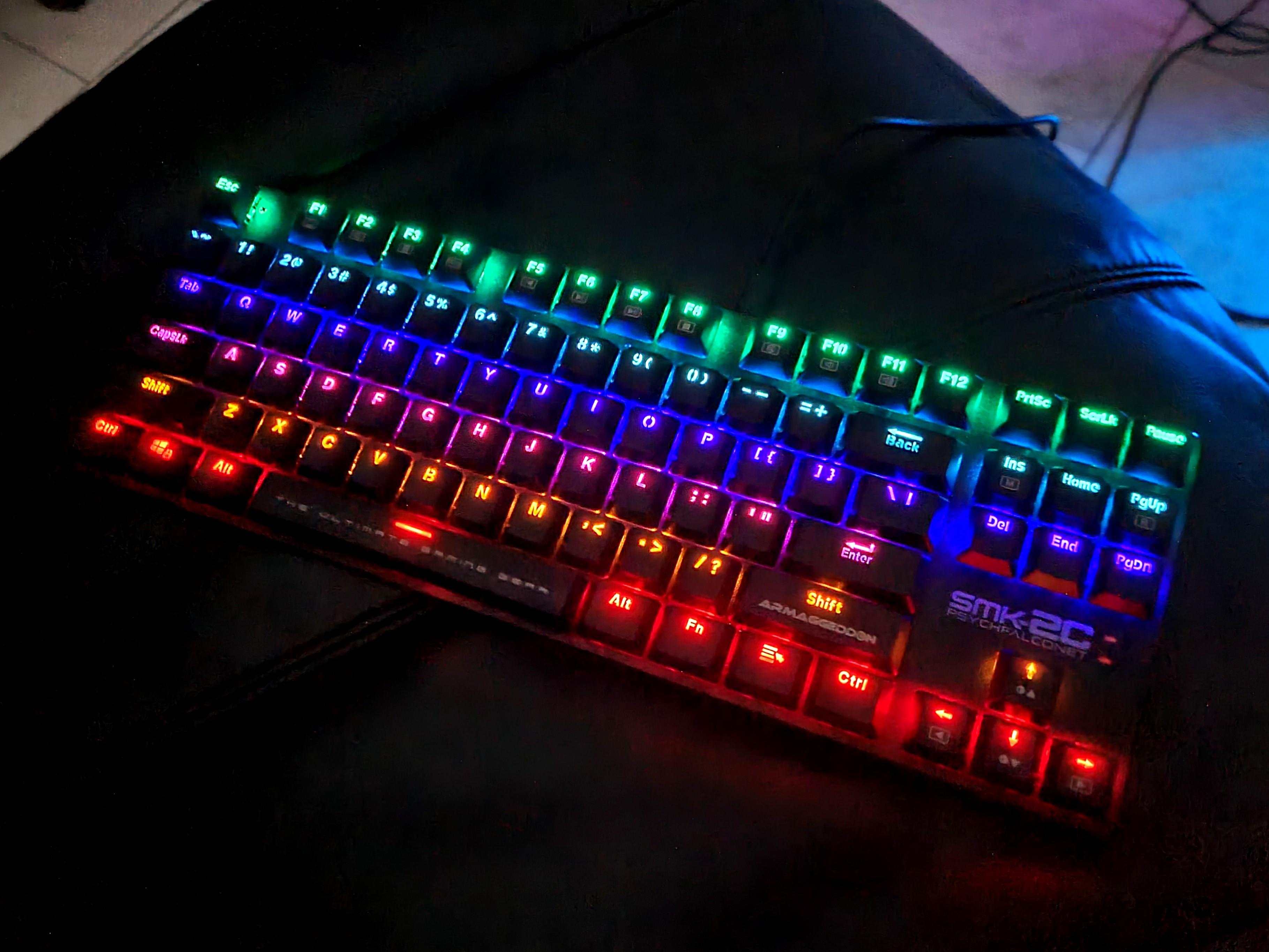 Mechanical Keyboard Armageddon Blue Switch with Detachable Cable ...