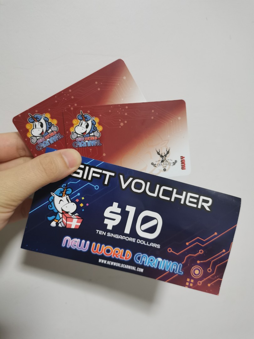 $30 worth New World Carnival Card & Voucher, Tickets & Vouchers ...