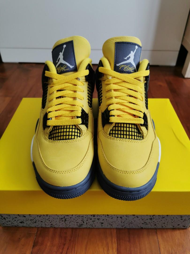 Nike Air Jordan 4 "lightning", Men's Fashion, Footwear, Sneakers on ...