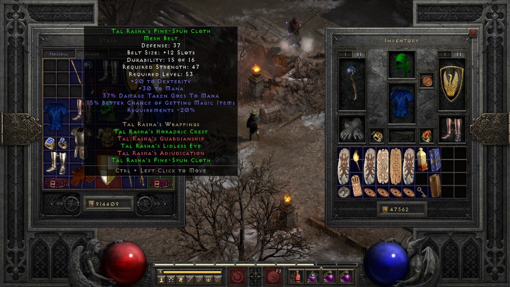 Perfect 15% Tals Belt: Diablo 2 Resurrected, Video Gaming, Gaming ...