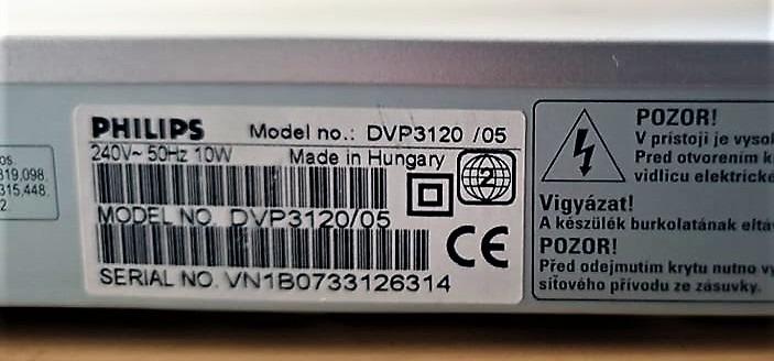 PHILIPS DVD PLAYER DVP3120/05 Made in HUNGARY, TV & Home Appliances, TV ...