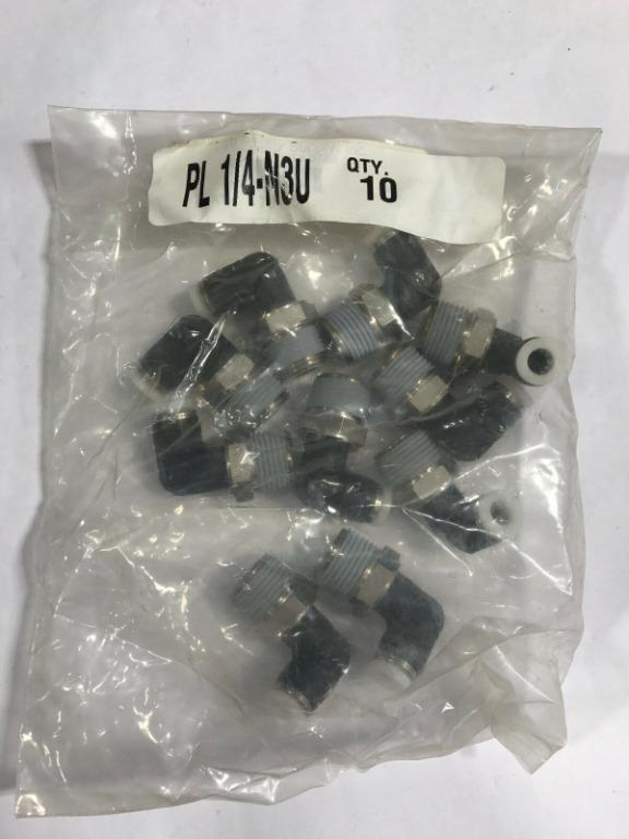 Pisco PL 1/4-N3U elbow, 1/4" tube OD, 3/8" NPT thread, Commercial & Industrial, Industrial ...