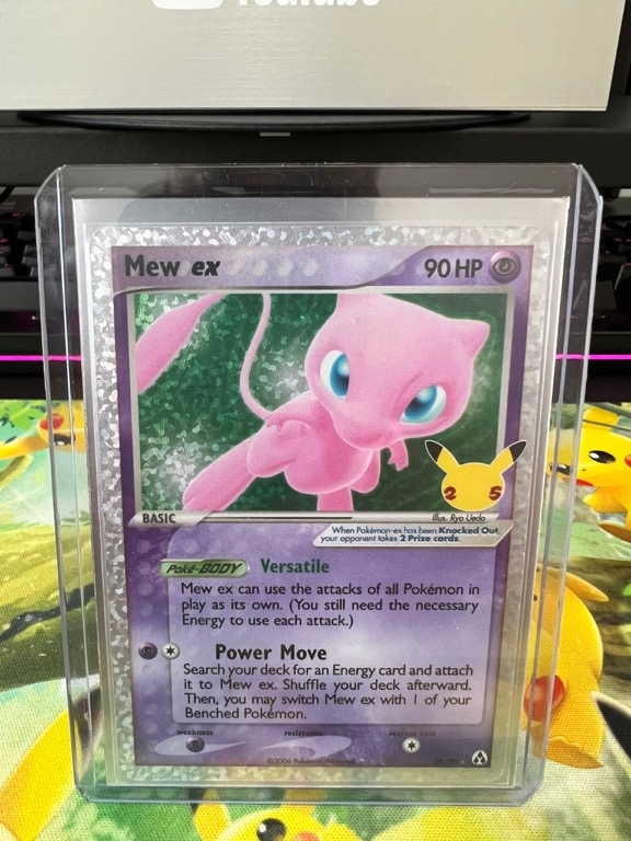 POKEMON TCG 25TH CELEBRATIONS PACK MEW EX HOLO, Hobbies & Toys, Toys ...