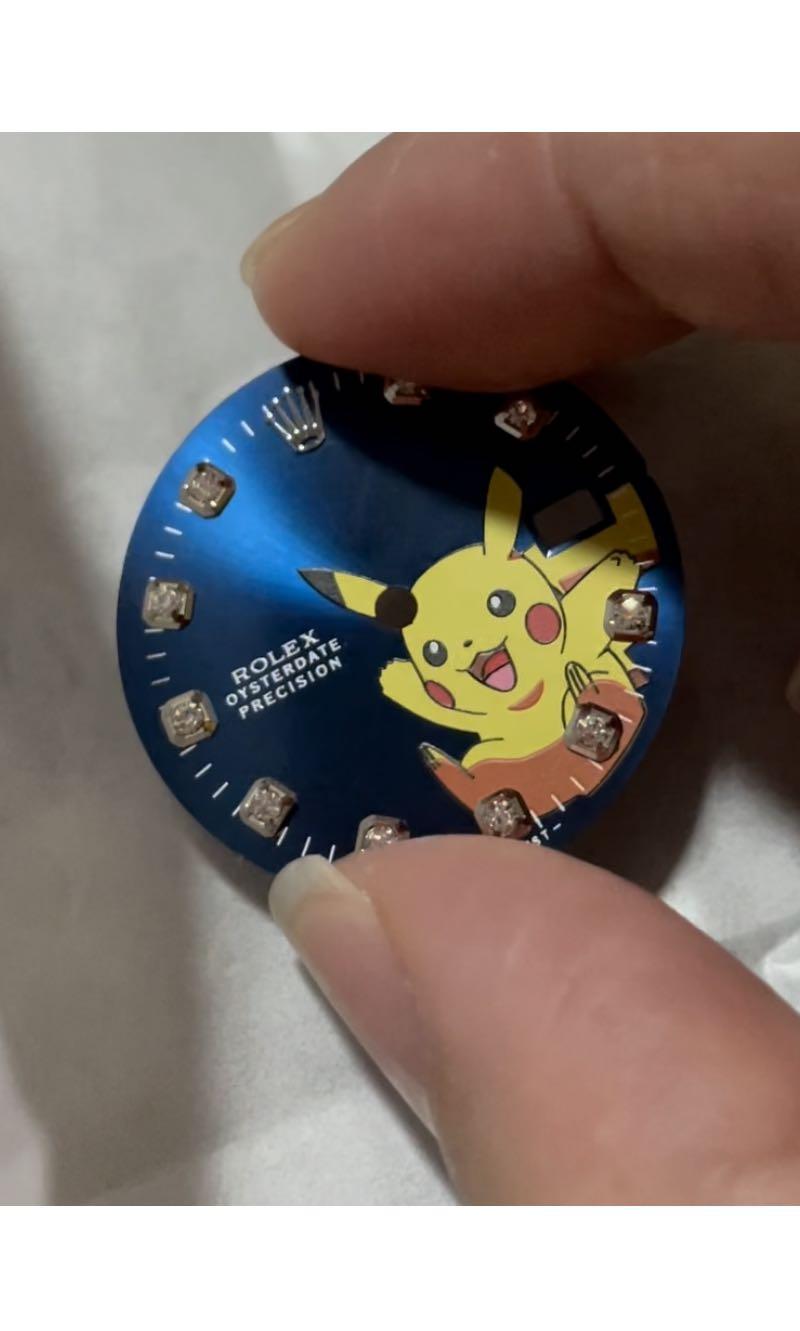 Rolex 6694 Pikachu Pokemon metallic blue Dial, Luxury, Watches on Carousell