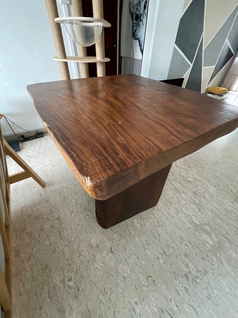 Rosewood Bar/Center Table (Solid heavy top), Furniture & Home Living ...