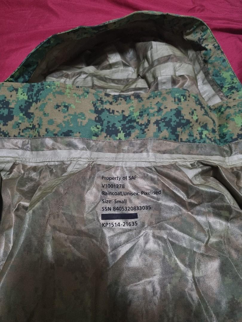 SAF Goretex Raincoat - Pixelated Green, Men's Fashion, Coats, Jackets ...
