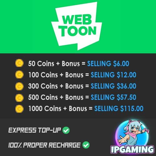 [SAFEST] Webtoon Coins Top-Up, Video Gaming, Video Games, Others on ...