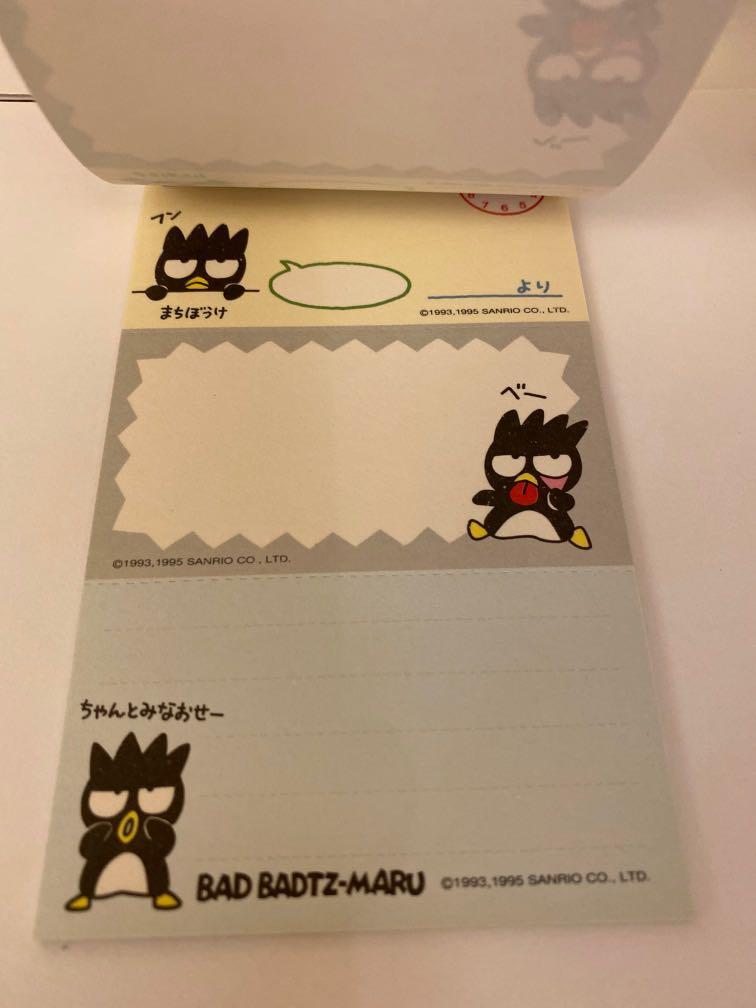 Sanrio XO Bad Badtz Maru 酷企鵝日版 便條紙, 興趣及遊戲, 玩具 & 遊戲類 - Carousell