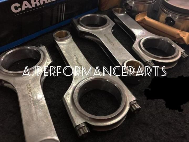 SET COMBO SUPERCHARGER PISTON WITH CARRILLO H BEAM CONROD MITSUBISHI ...