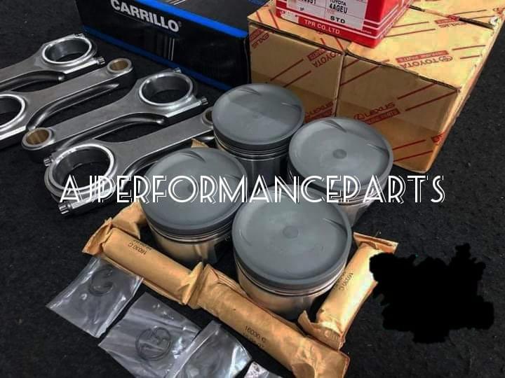 SET COMBO SUPERCHARGER PISTON WITH CARRILLO H BEAM CONROD MITSUBISHI ...