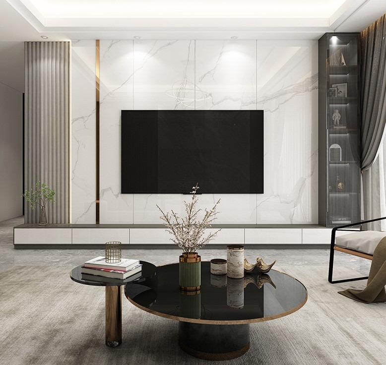 sintered stone feature wall, Furniture & Home Living, Home Decor, Wall ...