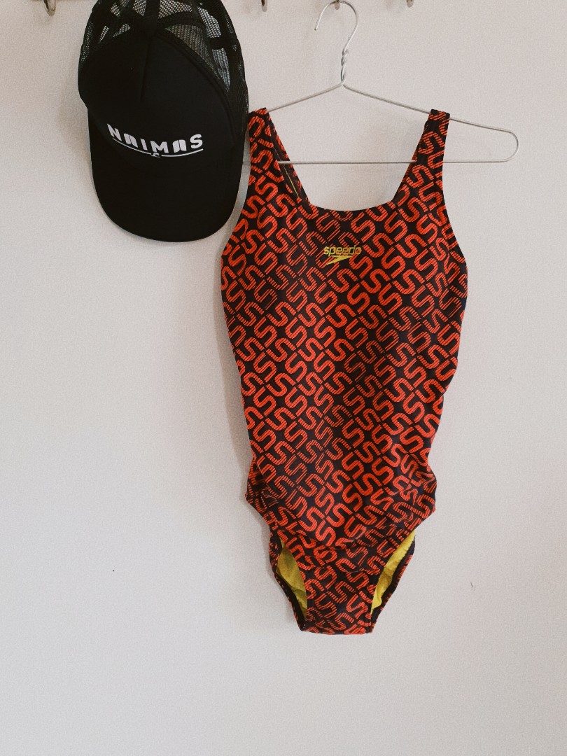 SPEEDO Monogram Allover Muscleback Swimsuit, Women's Fashion, Swimwear ...