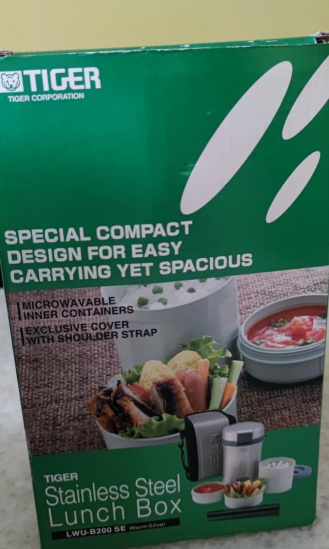 Tiger Stainless Steel Lunch Box LWU-B200, Furniture & Home Living ...