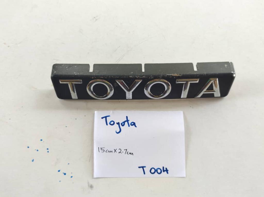 Toyota front grill badge, Auto Accessories on Carousell