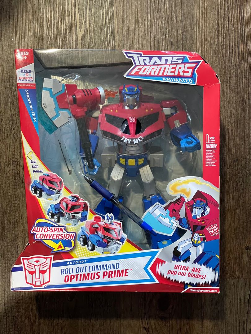 Transformers animated roll out command Optimus prime, Hobbies & Toys ...