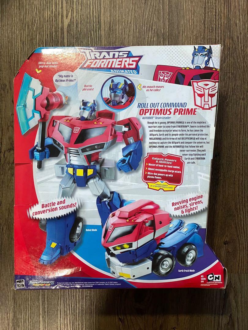 Transformers animated roll out command Optimus prime, Hobbies & Toys ...