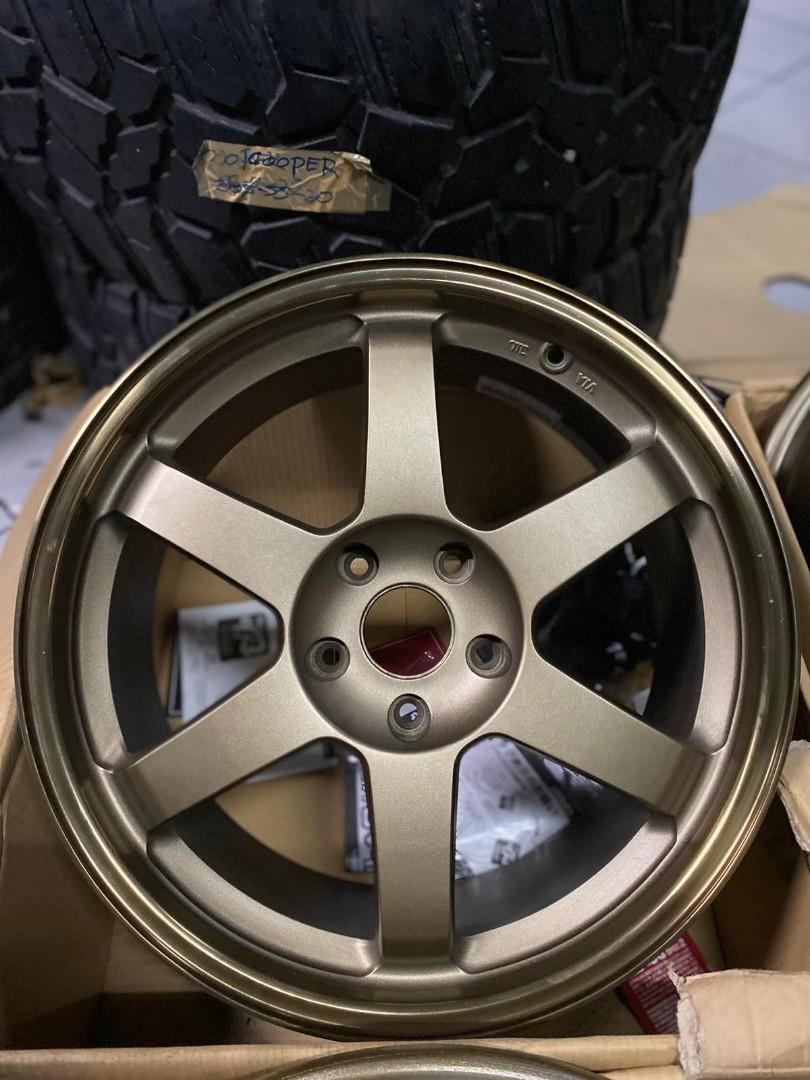 Volk Racing TE37 OG Bronze 18s, Car Parts & Accessories, Mags and Tires ...