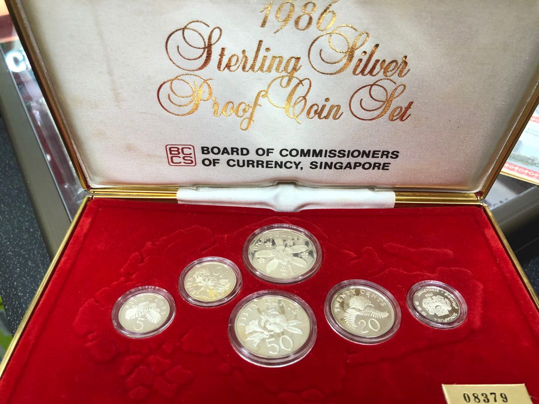 1986 Sterling Silver Proof Coin Set, Hobbies & Toys, Memorabilia ...