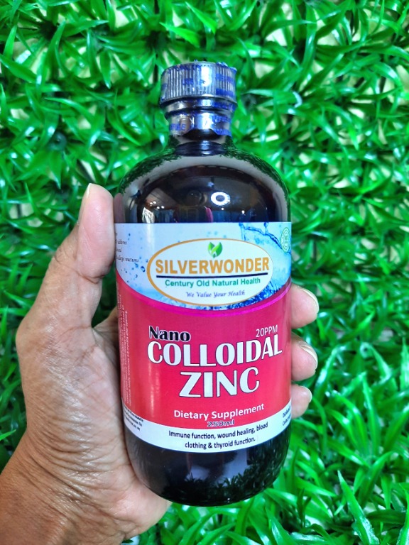 250ml Silverwonder Nano Colloidal Zinc 20PPM, Health & Nutrition ...