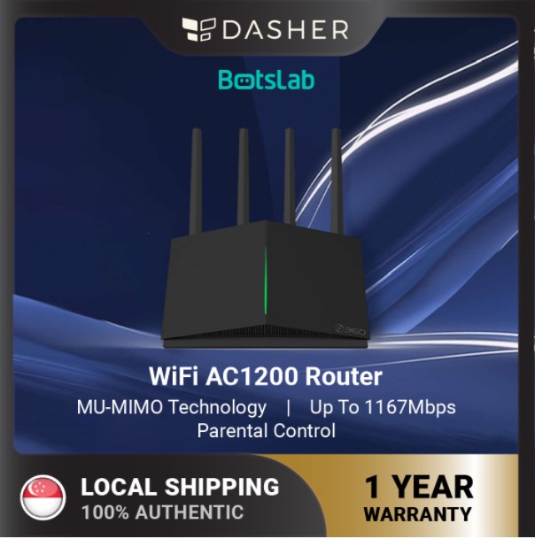 360 Botslab R5 & R5S WiFi Router AC1200 Wireless Dual Band Fast ...