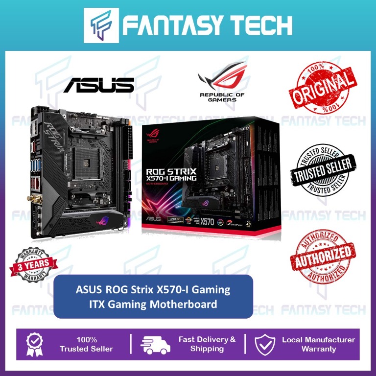 ASUS ROG Strix X570-I Gaming ITX Gaming Motherboard, Computers & Tech ...