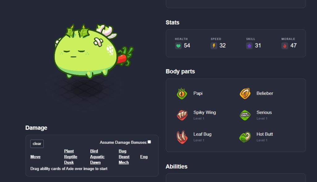 AXIE INFINITY Energy Gen Plant for Sale, Video Gaming, Video Games ...