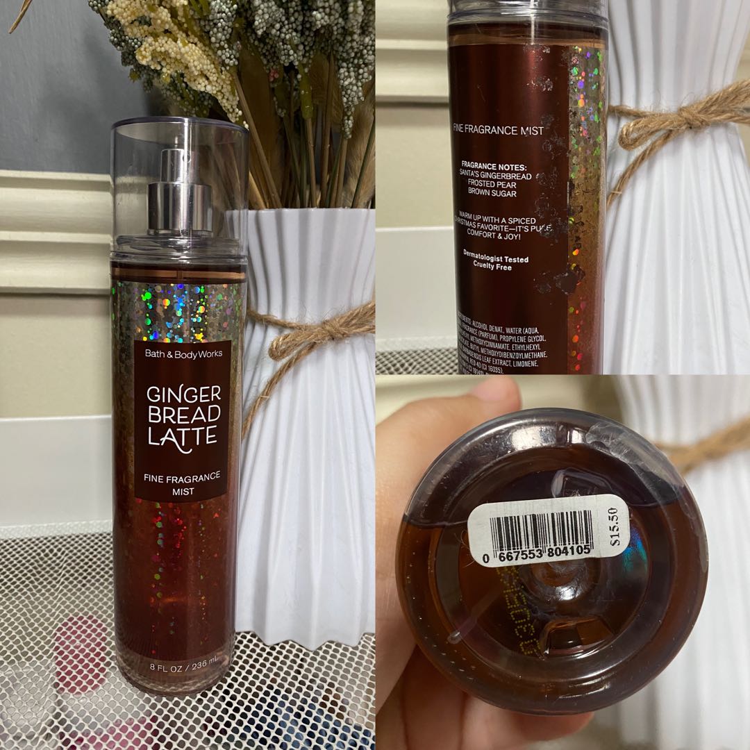 Bath & Body Works Ginger Bread Latte Fine Fragrance Mist, Beauty ...