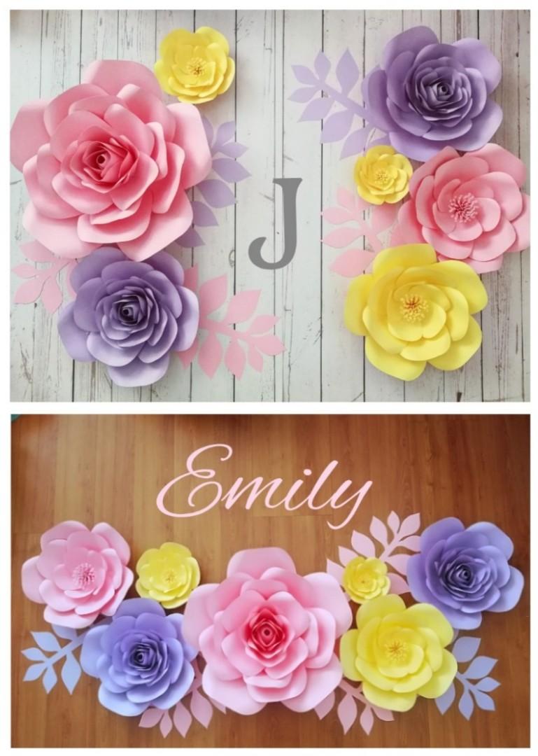 Birthday Backdrop Wall Decor Paper Flower Set | atelier-yuwa.ciao.jp
