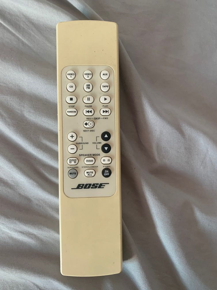 Bose Acoustimass Remote control, Audio, Soundbars, Speakers ...