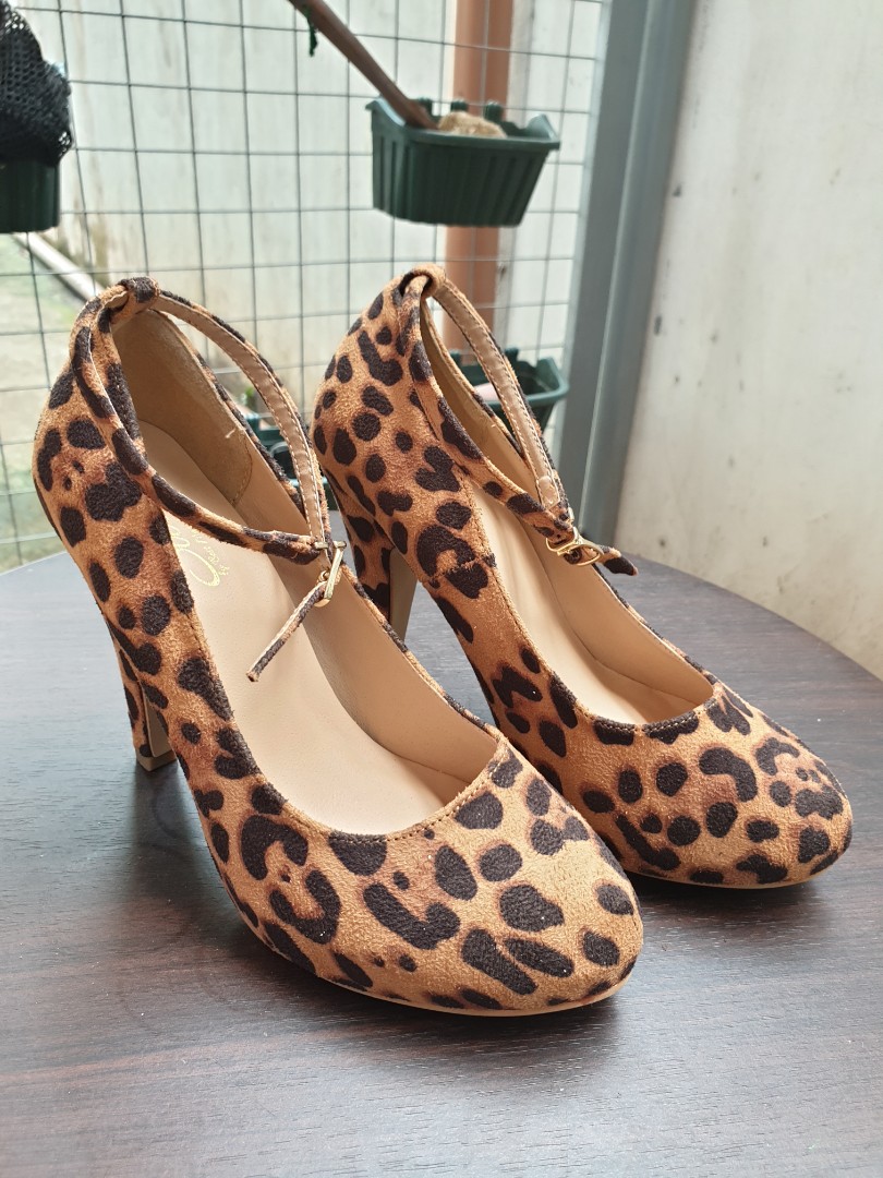 Cheetah platform, Women's Fashion, Footwear, Heels on Carousell