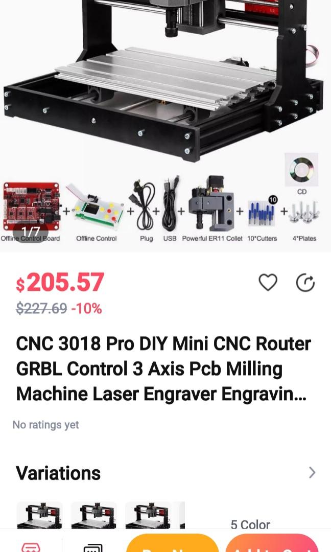 Cnc3-3018pro engraving laser machine, Computers & Tech, Office ...