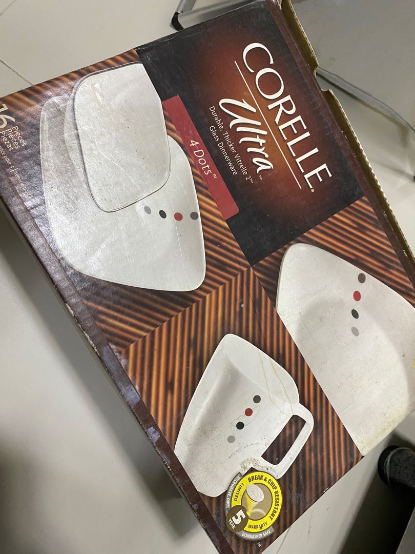 Corelle ultra glass dinner ware, Furniture & Home Living, Kitchenware ...