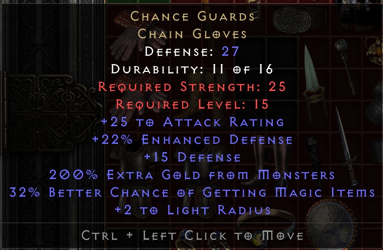 [D2R] Chance guards 32MF, Hobbies & Toys, Toys & Games on Carousell