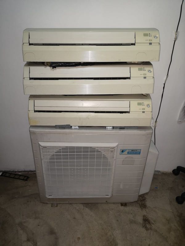DAIKIN system 3 inverter aircon, TV & Home Appliances, Air Conditioners ...
