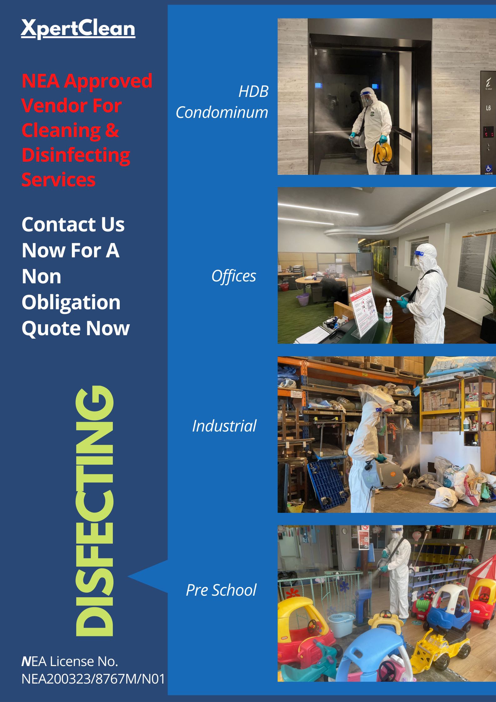 NEA Approved Disinfecting Services (Deep Cleaning) Sanitisation, Home ...