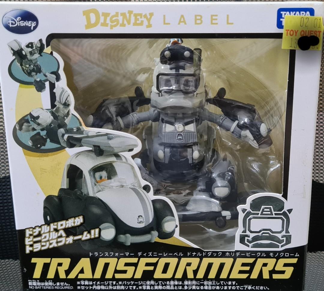 Disney Labeled Transformers (Takara Tomy) Donald Duck Monochrome ...