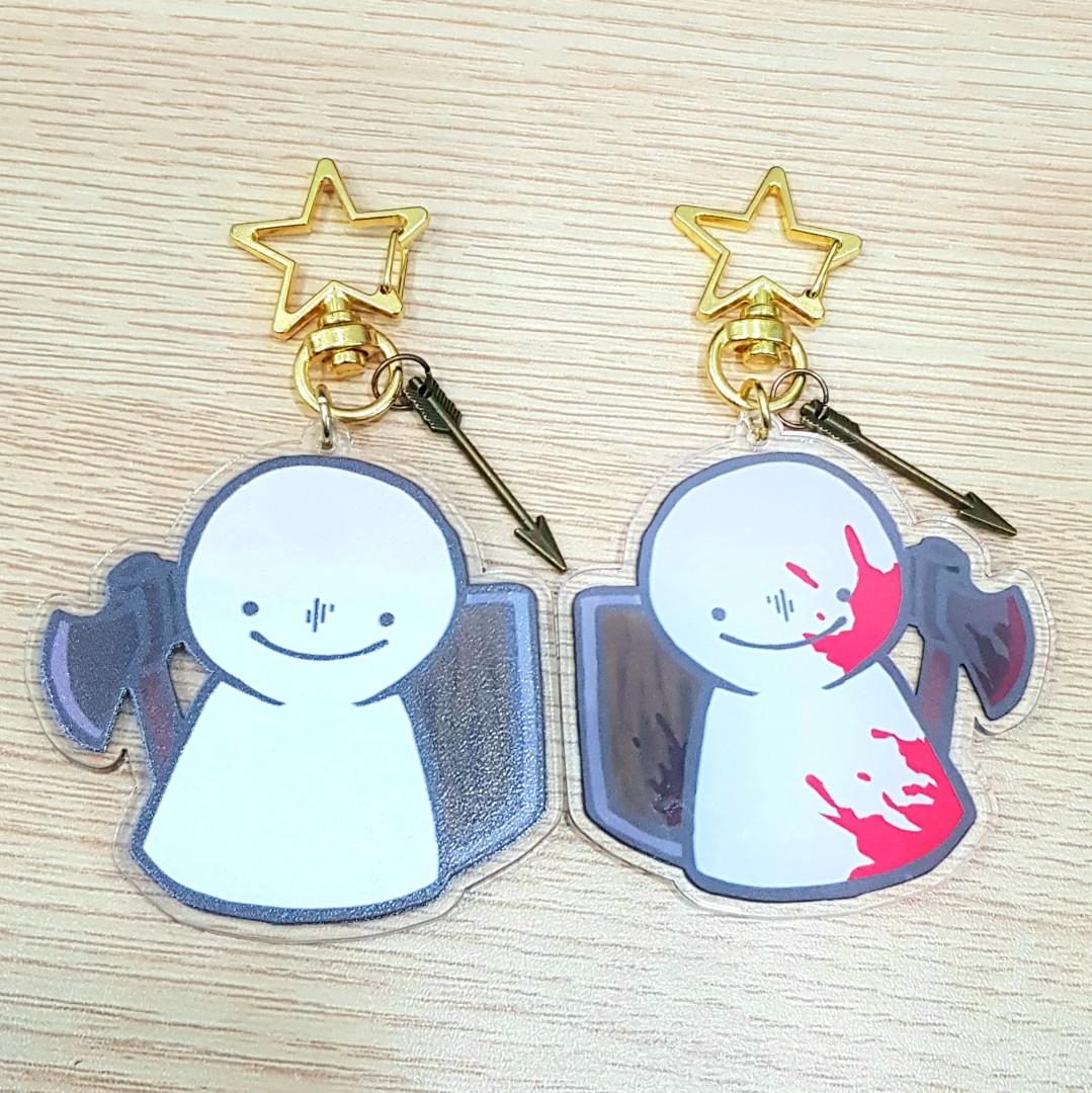 Dream and Technoblade Keychains (Dream SMP), Hobbies & Toys ...
