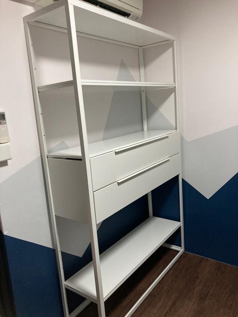 Fjalkinge Shelving Unit with Drawers (Used), Furniture & Home Living ...