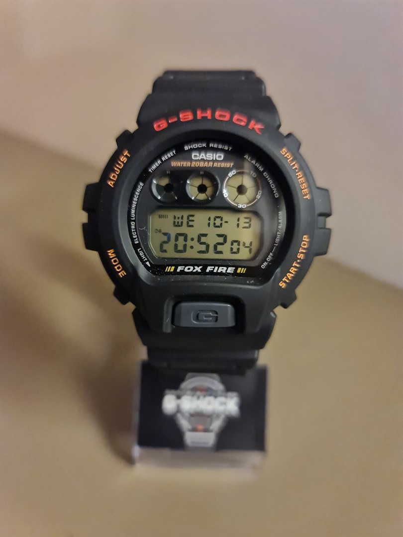 G shock dw6900 (fox fire), Mobile Phones & Gadgets, Wearables & Smart ...