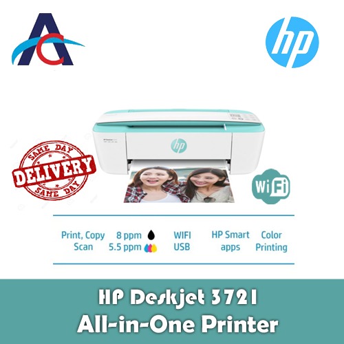 HP DeskJet 3721 All-in-One Printer, Computers & Tech, Printers ...
