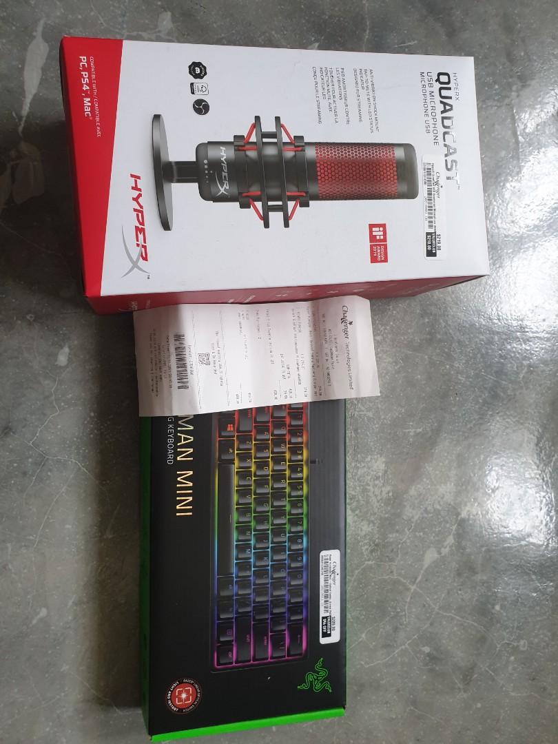HYPERX QUADCAST AND HUNTSMAN MINI RAZER, Computers & Tech, Parts ...