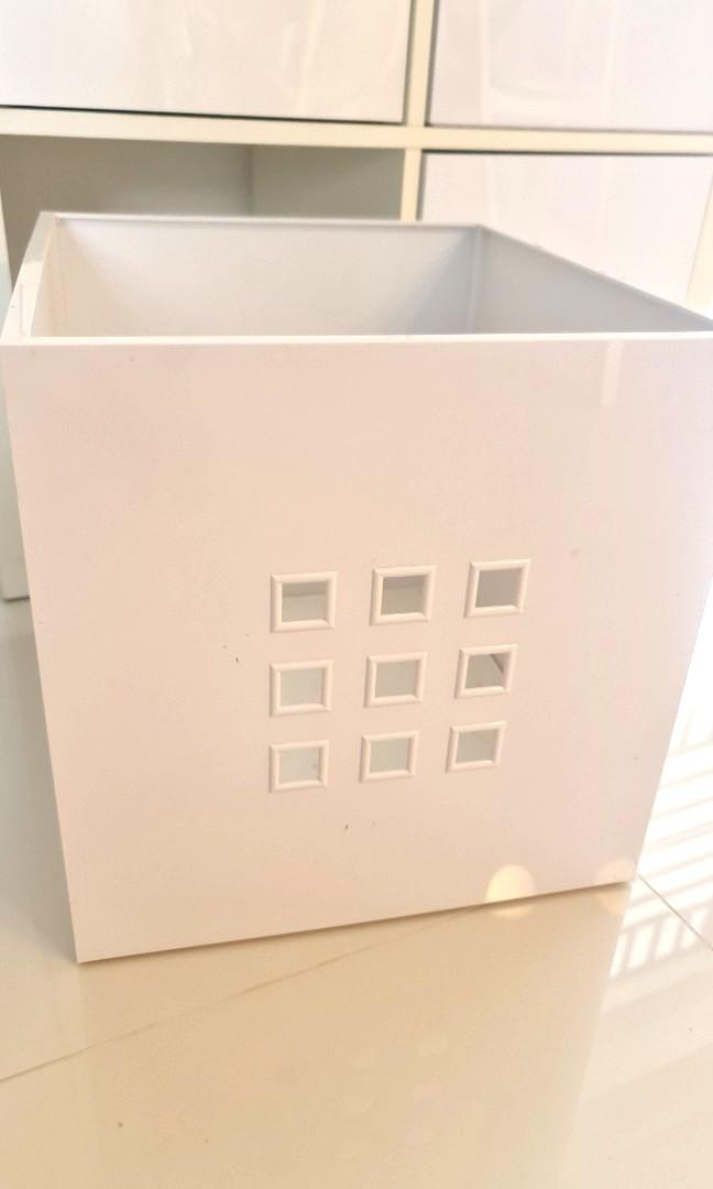 IKEA Lekman Box WHITE and RED, Furniture & Home Living, Furniture ...
