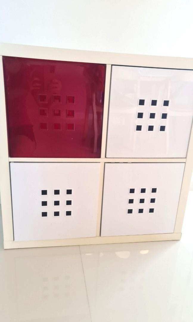 IKEA Lekman Box WHITE and RED, Furniture & Home Living, Furniture ...