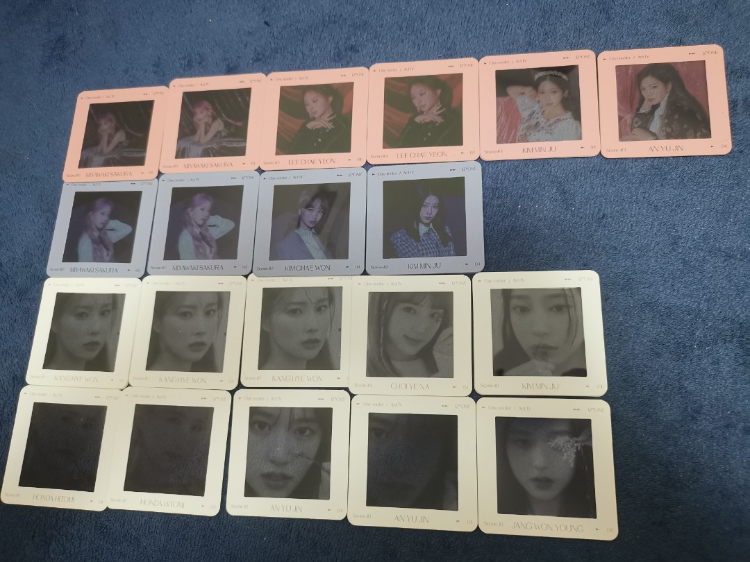 IZ*ONE One Reeler Sticker/Filmcard/Movie*IZ Card, Hobbies & Toys ...