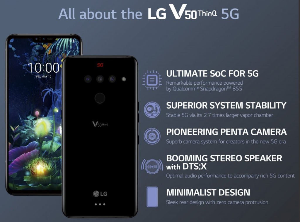 LG V50 5G ThinQ 128 [Aurora Black], Mobile Phones & Gadgets, Mobile Phones, Android Phones, LG ...