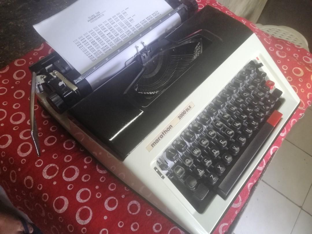 Marathon 200tr portable typewriter manual, Computers & Tech, Parts ...